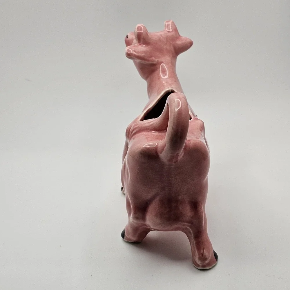 Kitchen | Vintage Classic Pink Purple Cow Creamer Cottage Core | Poshmark